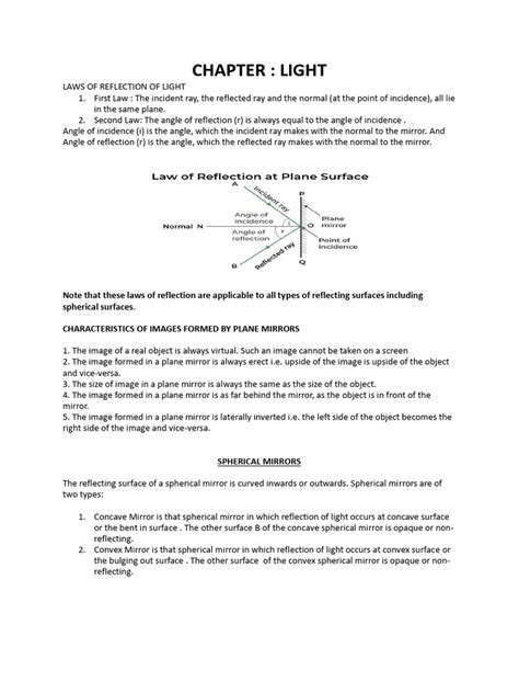 Light Notes Pdf Mirror Sphere Light Notes Pdf Mirror Sphere
