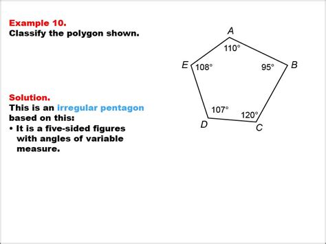 Math Example Polygons Polygon Classification Example 10 Media4math