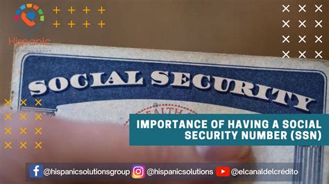 Importance Of Having A Social Security Number Ssn Hispanic