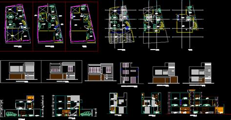 Detached Levels DWG Elevation For AutoCAD Designs CAD