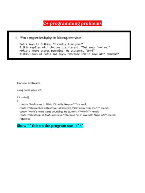 C Programming Problems Pdf