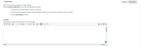 Solved Question 8 12 Points Save Answer Refer To The Uml