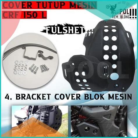 Jual Tutup Cover Mesin Rangka Crf Engine Guard Side Cover Samping Trail Shopee Indonesia
