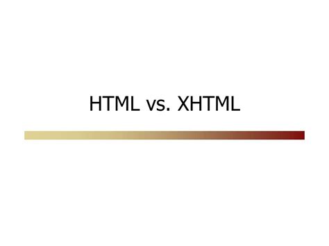 Ppt Introducing Html And Xhtml Web Design Basics Powerpoint