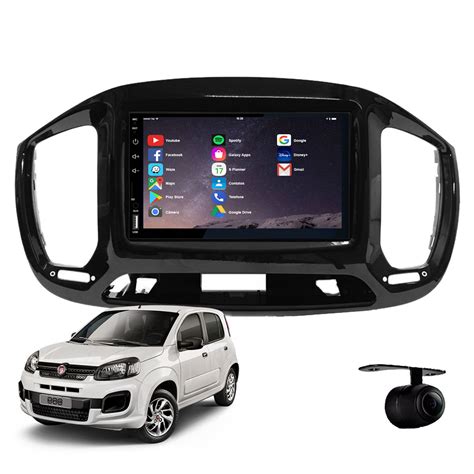 Central Multimídia Mp5 Fiat Uno 2015 2016 2017 2018 2019 2020 G7 Shop