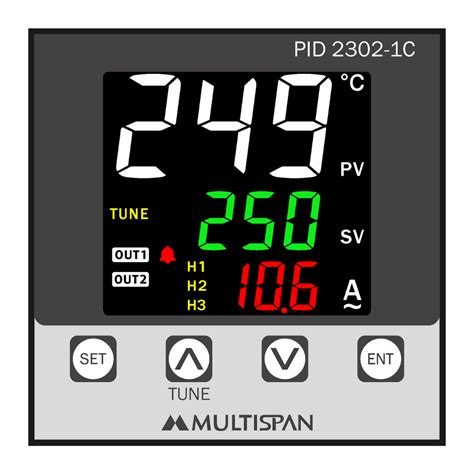 Pid Controller With Ampere Indication 2 Output