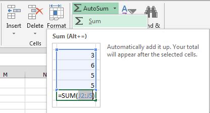 Fast Summation In Excel
