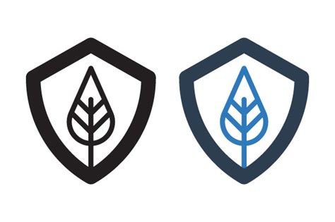 Nature Protection Icon Tree Shield Graphic By Anwar Bd Creative Fabrica