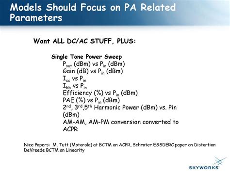 III V HBT Modeling Issues For Power Amplifier Applications Ppt Download