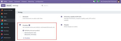 Pricelists In Odoo Sales Odoo Community Book
