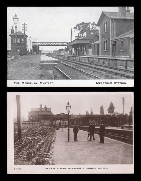 A Group Of 8 Postcards Of Lbsc Railway Stations Including