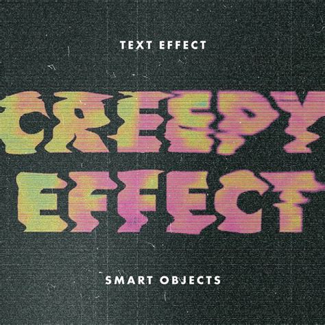 Creepy Tv Text Effect