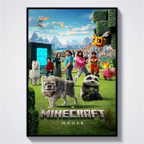 A Minecraft Movie Cinematic Poster Movie Poster Flex Design Store