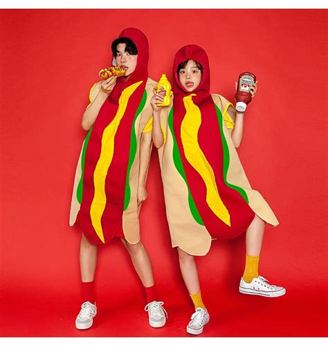 핫도그슈트 할로윈의상 튀는 체육대회 졸업사진 반티 티몬