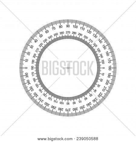 Circular Protractor Vector Photo Free Trial Bigstock