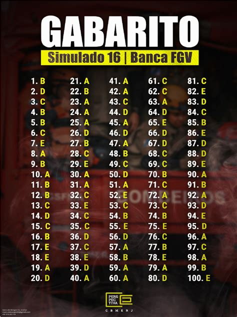 Gabarito Simulado 16 Modelo Fgv 2023 2 Pdf