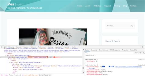 How To Add Title Attribute To Header Background Image As A Substitute