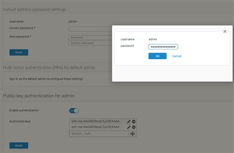 bug ssh keys disappear when admin has 2 factor authentication enabled
