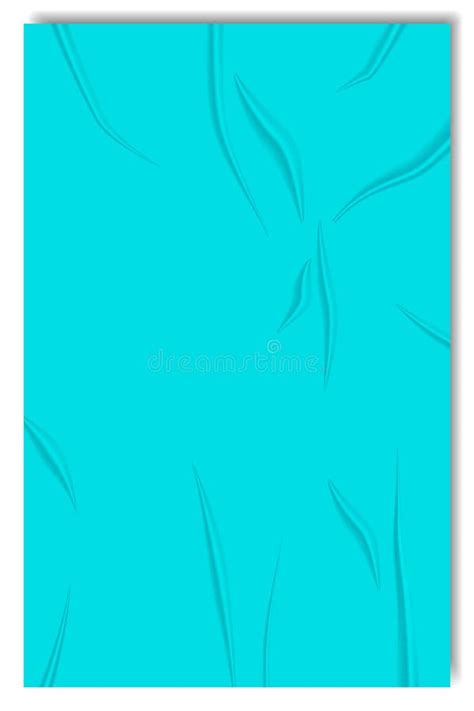 Template Glued Paper With Wrinkles Effect Realistic Stock Vector Illustration Of Crumpled