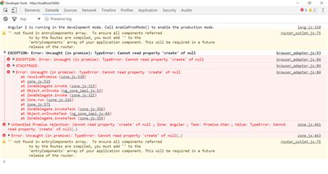 Angular Angular2rc5 Uncaught In Promise Typeerror Cannot Read