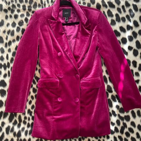 Gorgeous Forever 21 Pink Velvet Blazer Dress 💕 Size Depop