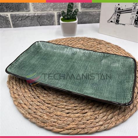 Ceramic Rectangular Sushi Plate Techmanistan