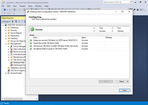 How To Setup Database Mail In Sql Server Ssms