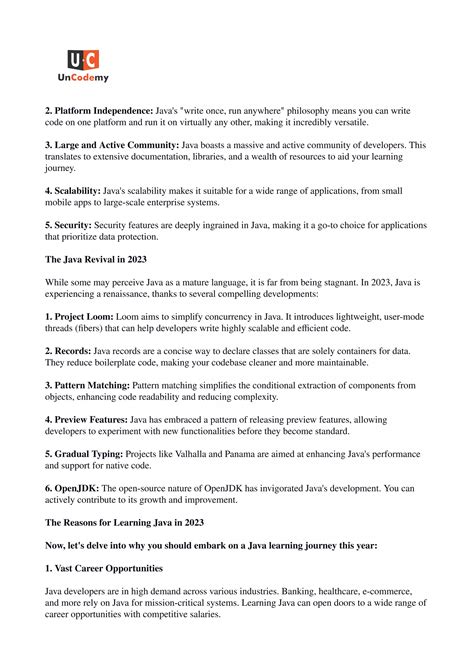 Why Should You Learn Java In 2023 Pdf