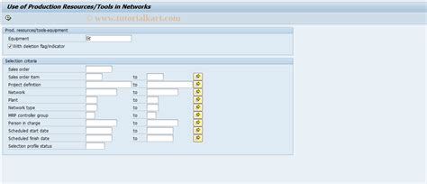 CF SAP Tcode PRT Use Of PRT Master In Network