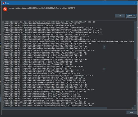 C Builder 11 3 IDE BDS Errors General Help Delphi PRAXiS En