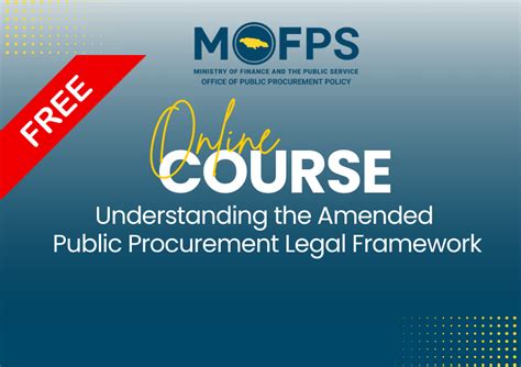Online Course Understanding Public Procurement Amended Legal Framework