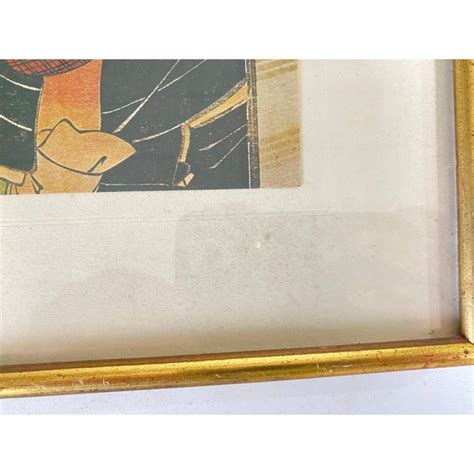 Japanese Artist Figurative Scenes 20th Century Prints Framed Set