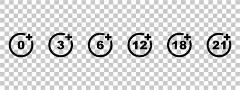 Premium Vector Set Age Restriction Icon Age Limit Icon Restriction Of The Ageage Restriction Signs