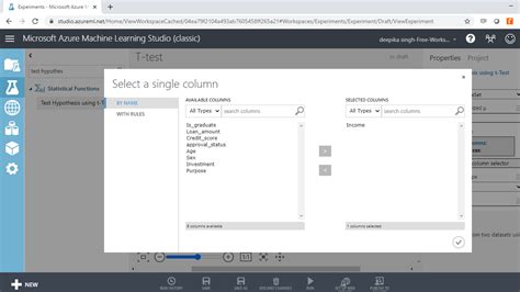 Hypothesis Testing Using T Test In Azure Machine Learning Studio Online Courses Learning