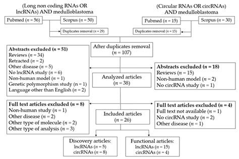 Flowchart Of The Systematic Search Lncrna And Circrna Based
