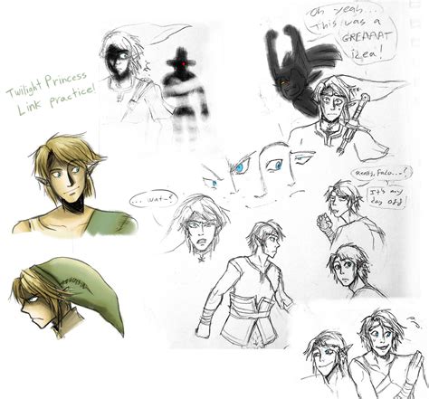 Twilight Princess Link Practice Sketches By Narapara On Deviantart