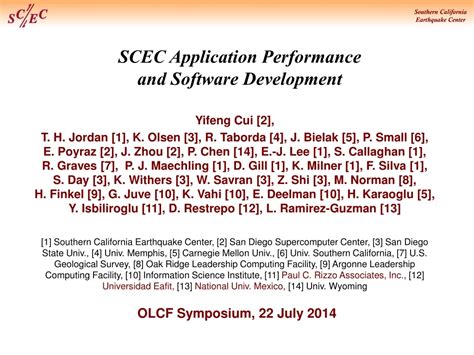 Ppt Scec Application Performance And Software Development Powerpoint