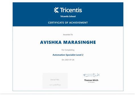 Avishka Marasinghe On Linkedin Automation Qaengineer Tosca Successfullycompleted