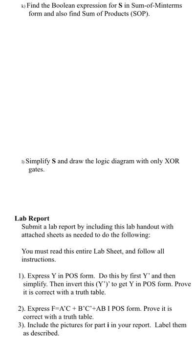 Solved Simplification Of Boolean Functions Objective The