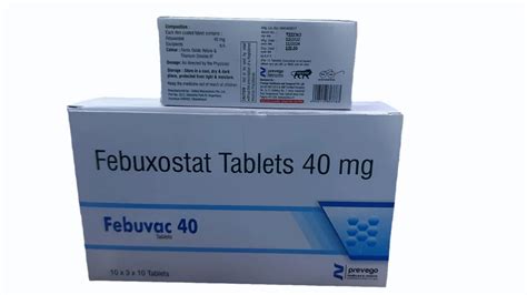 Febuxostat 40 Mg Tablets At Rs 100 11 Stripe Kumbharia Surat Id 2852302341230