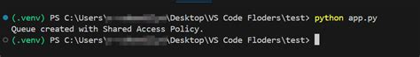 Python Azure Servicebus Created Shared Access Policy For Queue Programmatically Stack Overflow