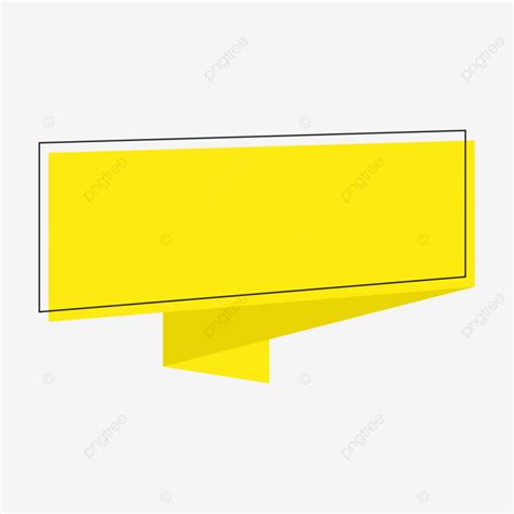 Yellow Empty Banner Shape Label Vector Image Yellow Banner Shape Empty Banner Shape Vector