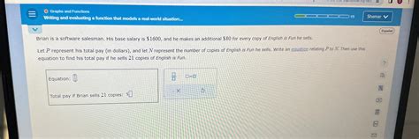 Solved Graphs And FunctionsWriting And Evaluating A Function Chegg