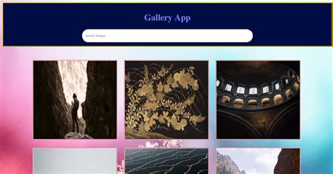 Gallery App Codesandbox