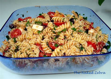 The Naked Zebra Tomato Feta Pasta Salad Ina Garten