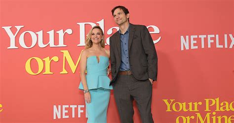 Reese Witherspoon Ashton Kutcher Costar At Your Place Or Mine Premiere