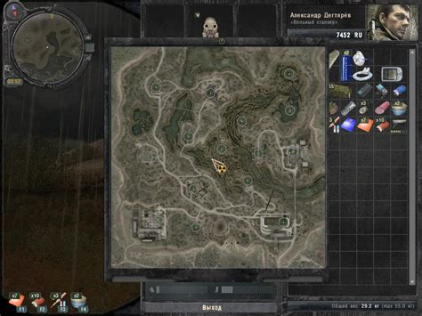 Карта тайников сталкер зов припяти затон