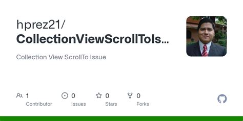 Github Hprez21collectionviewscrolltoissue Collection View Scrollto