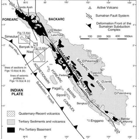 Map Of Geological Structure Of Sumatra Source Barber Et Al 2005