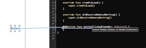 Ios Cannot Connect Action To Existing Function In Xcode 611 Stack